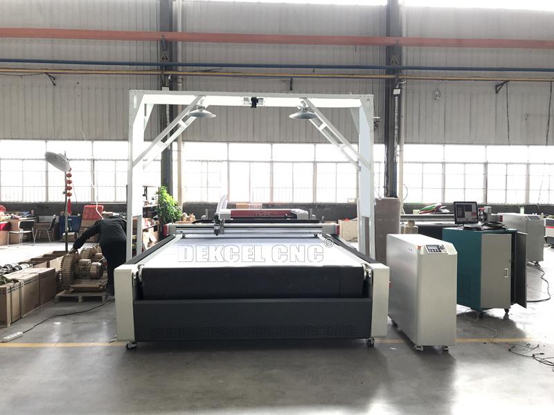 CCD camera flooring carpet rugs oscillation knife cutting plotter ...