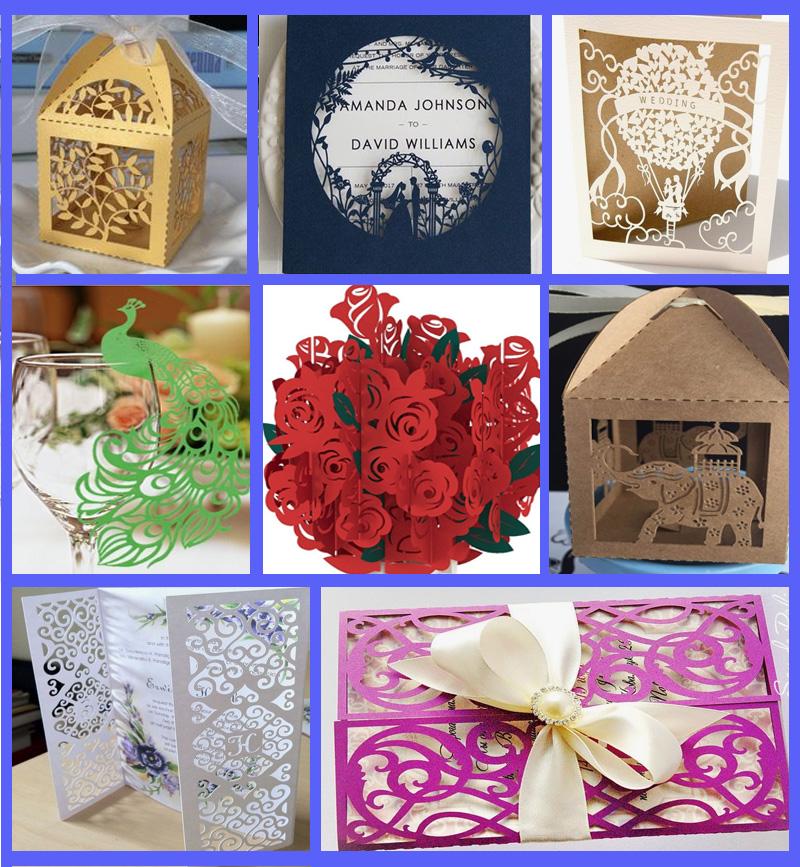 cnc cutting machine Reci 100w co2 laser cutter for paper cards/paper ...